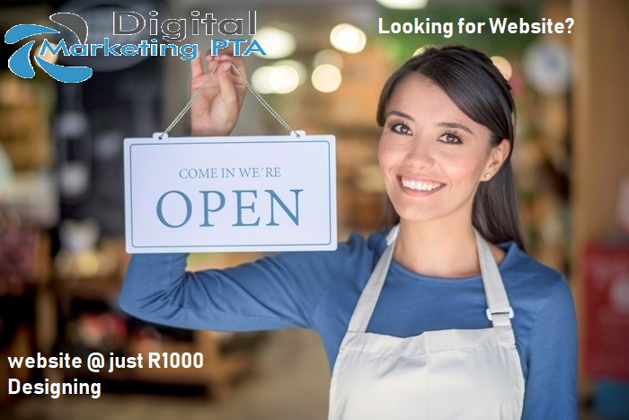 Woman holding an open sign at a grocery store - Digital Marketing ...
